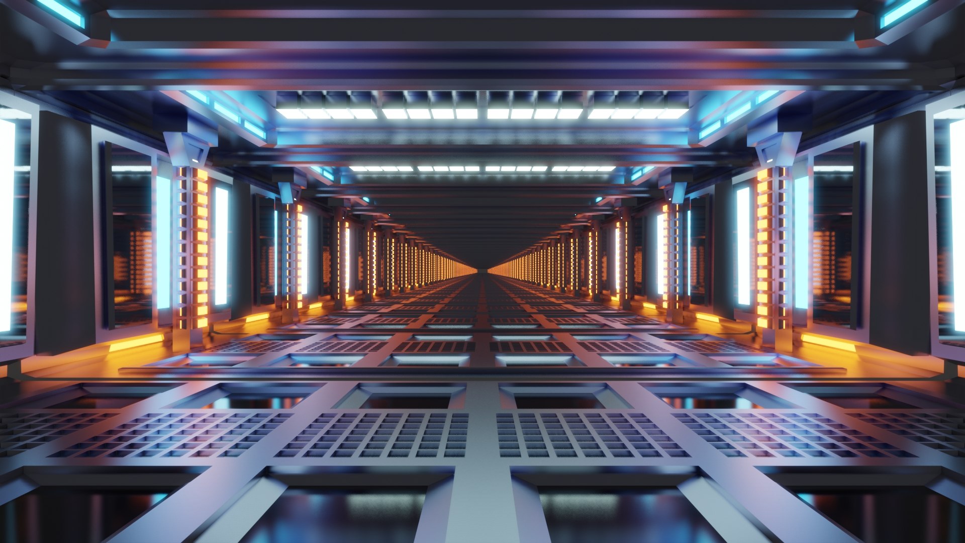 Science Fiction Tunnel 3D Model - TurboSquid 1644449