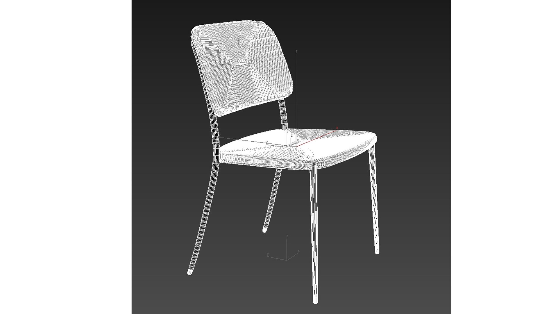 Flexform first steps black dining chair 3D model - TurboSquid 2054277