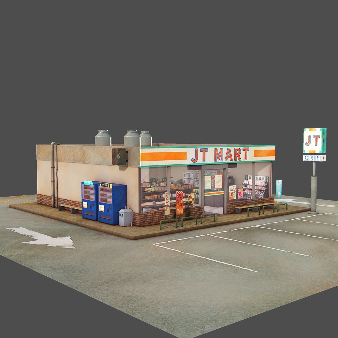 3D Convenience Store Model - TurboSquid 1747960