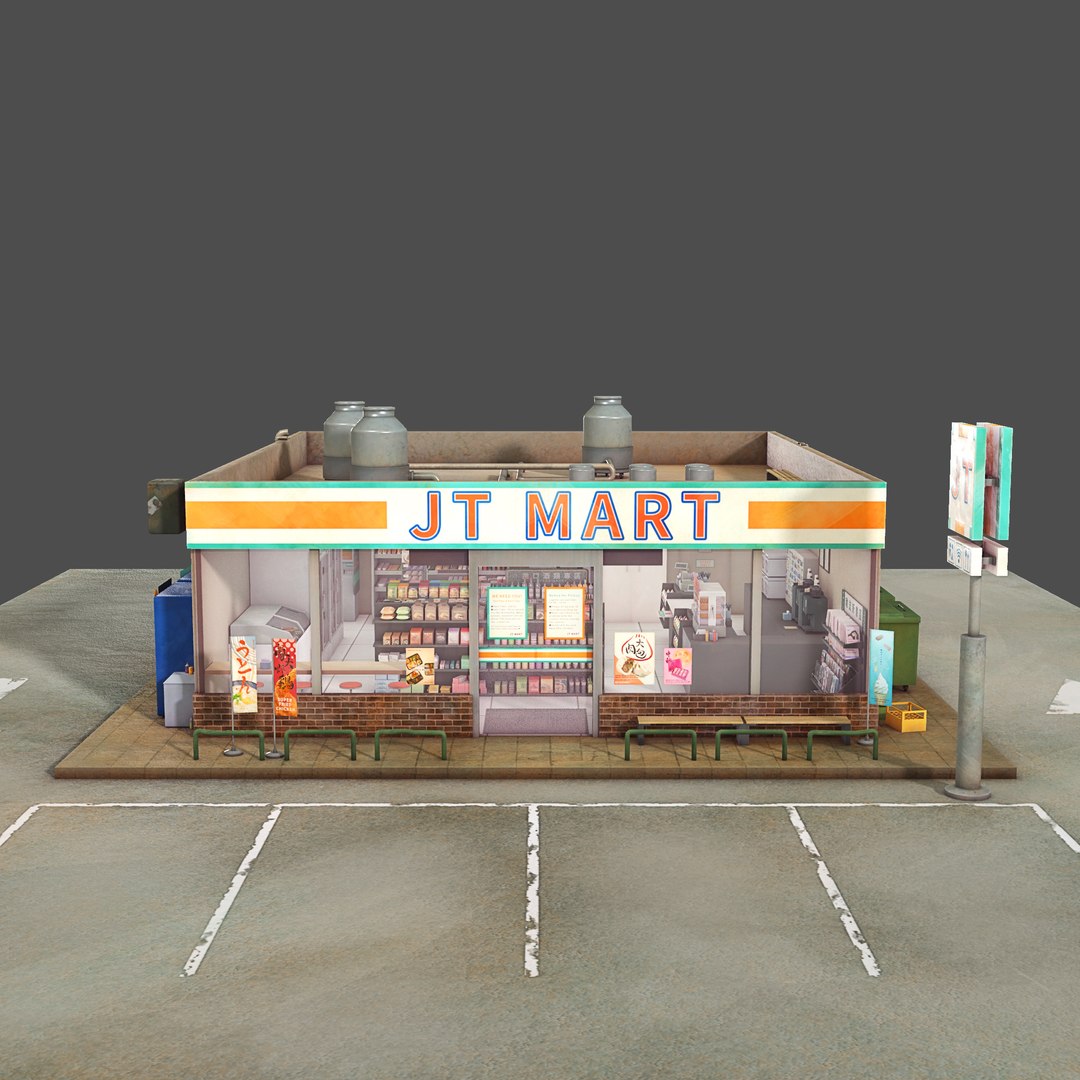 3D Convenience Store Model - TurboSquid 1747960