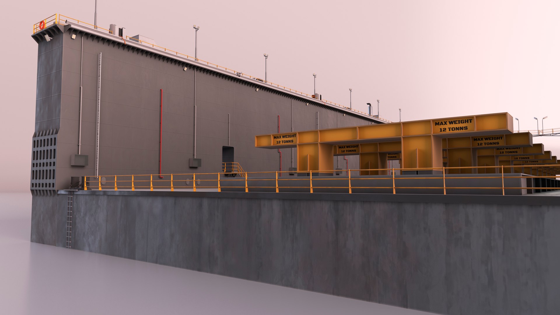 Floating Drydock model - TurboSquid 2129026