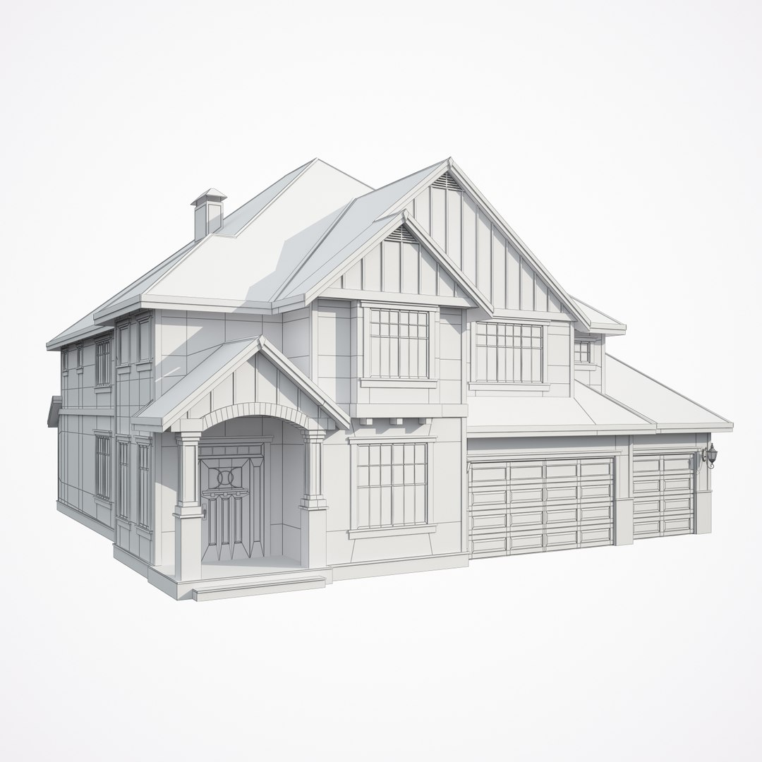 American House 3d Model