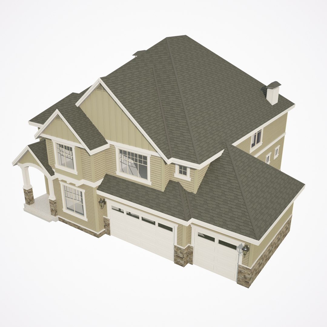 American House 3d Model