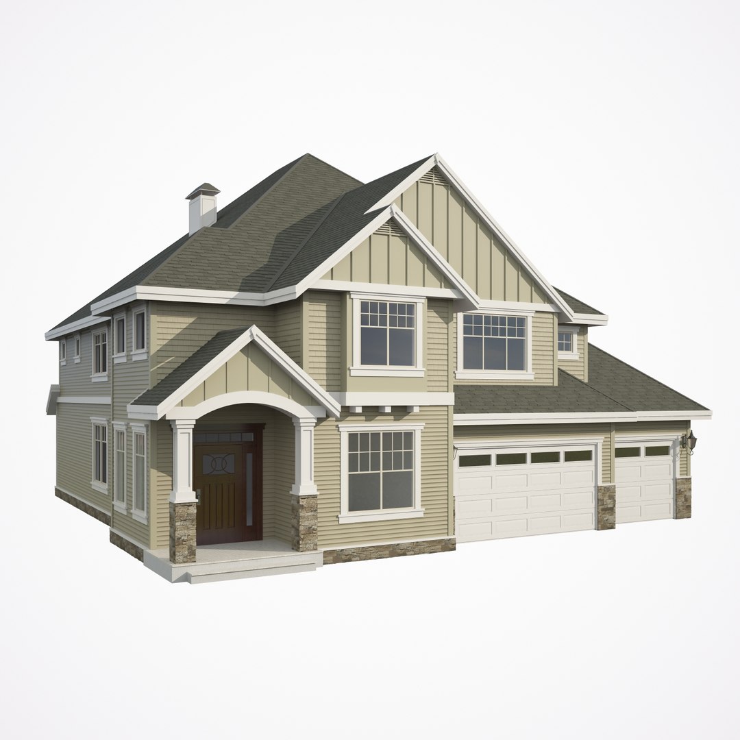 American House 3d Model