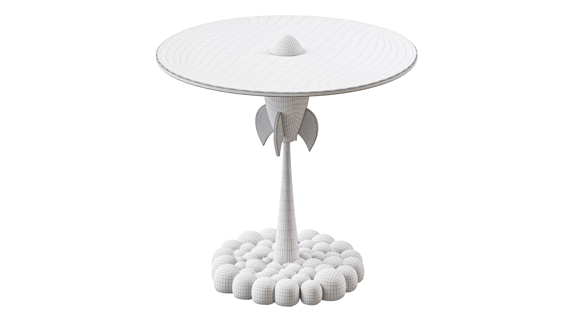 Rocket Coffee Table 3D Model - TurboSquid 2230585