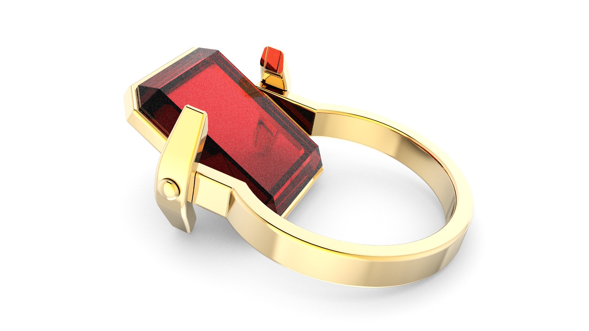 Double Faces Ring 3D Model - TurboSquid 1999676