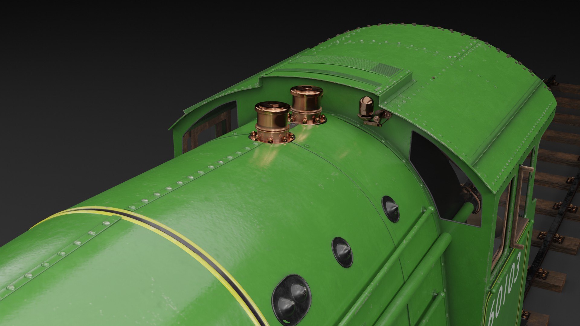 3D Flying Scotsman Steam Train - TurboSquid 2016058