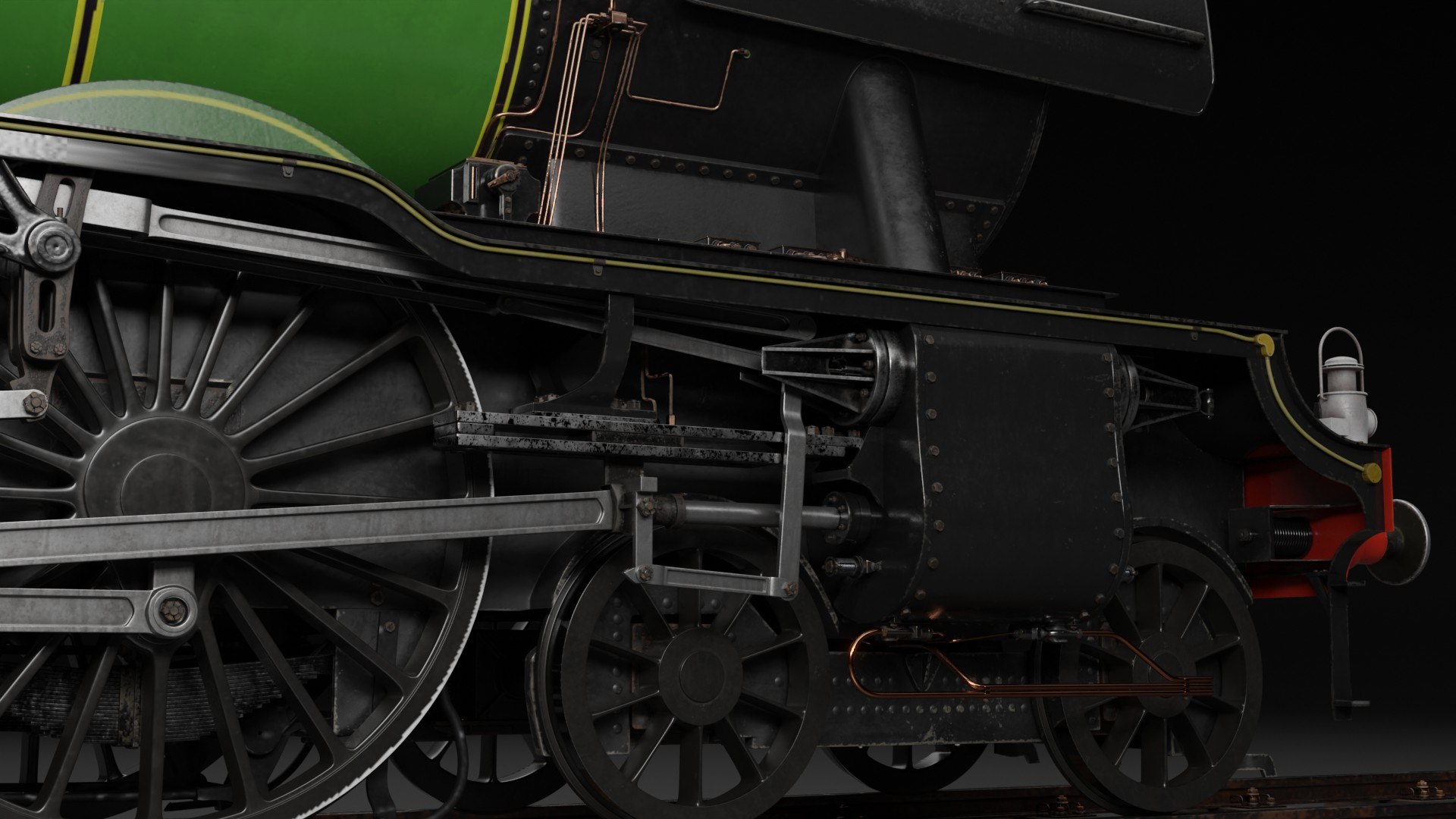 3D Flying Scotsman Steam Train - TurboSquid 2016058
