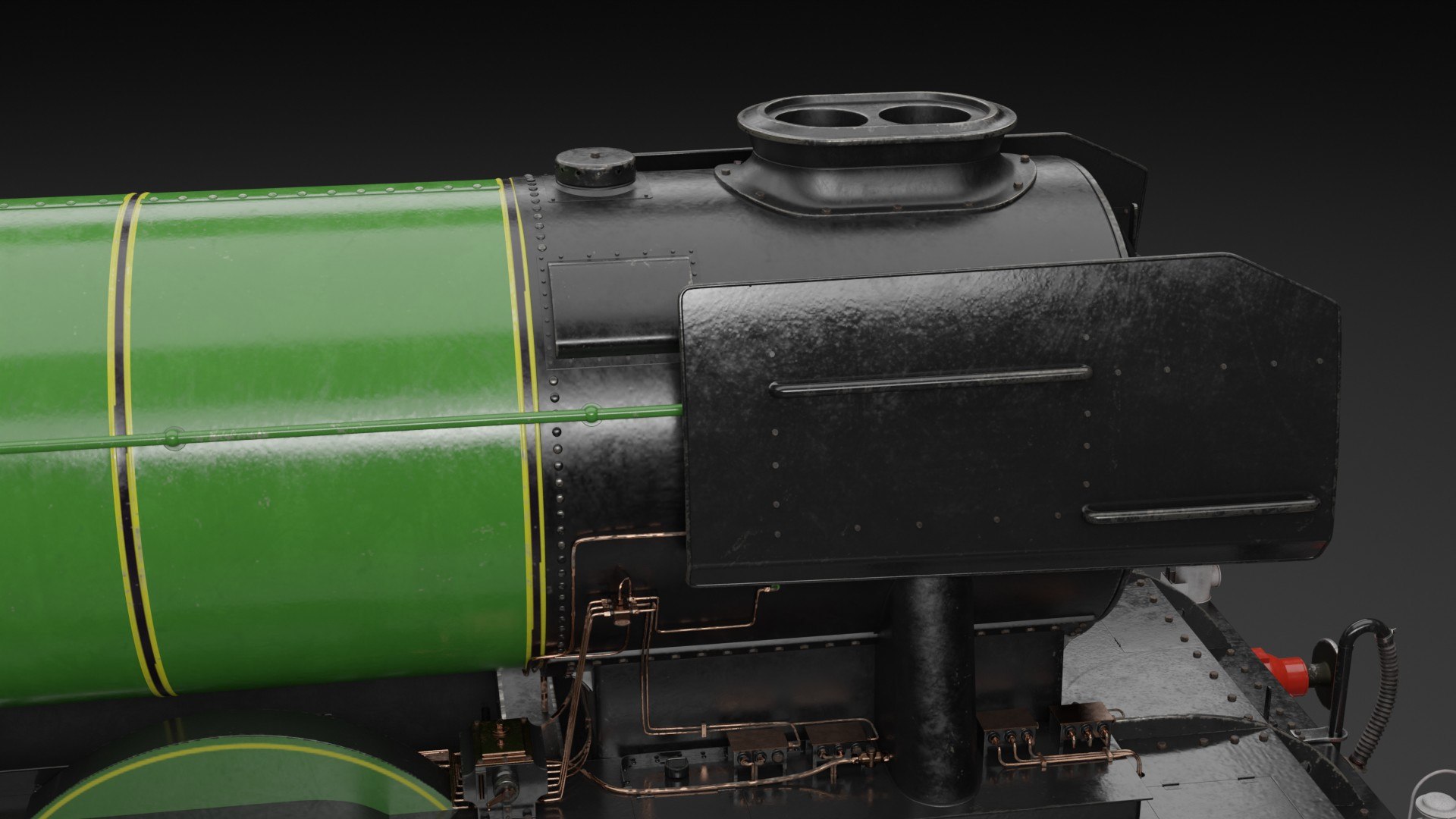 3D Flying Scotsman Steam Train - TurboSquid 2016058