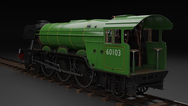 modelo 3d Tren de vapor Flying Scotsman - TurboSquid 2016058