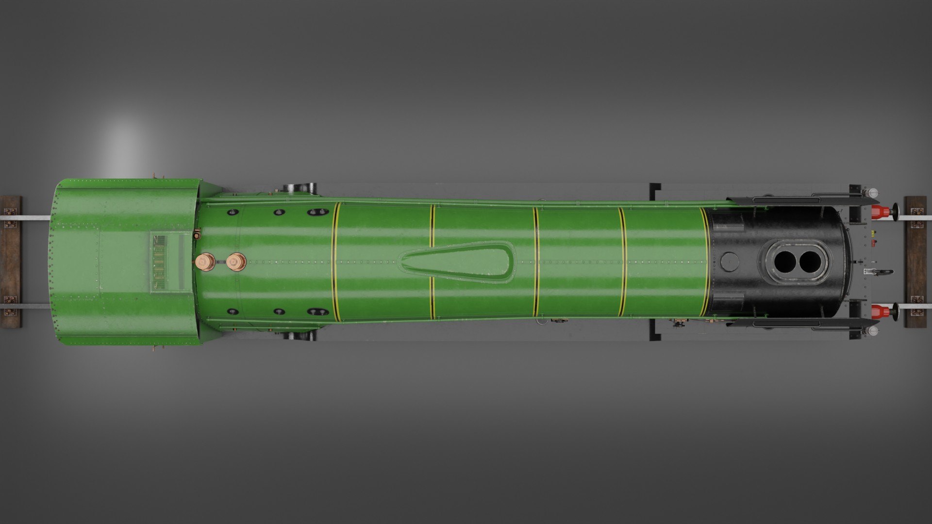 3D Flying Scotsman Steam Train - TurboSquid 2016058