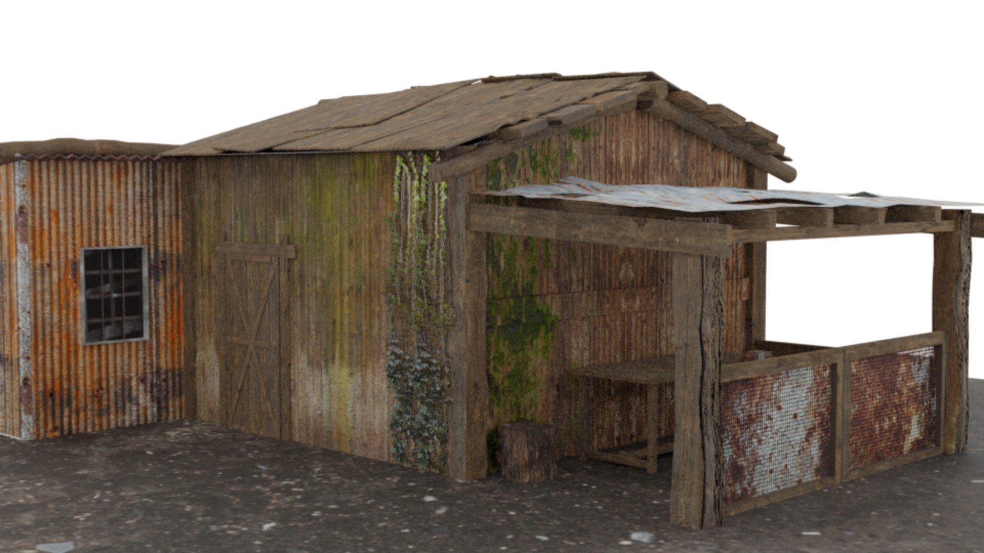 Old Hut Model - TurboSquid 1706535
