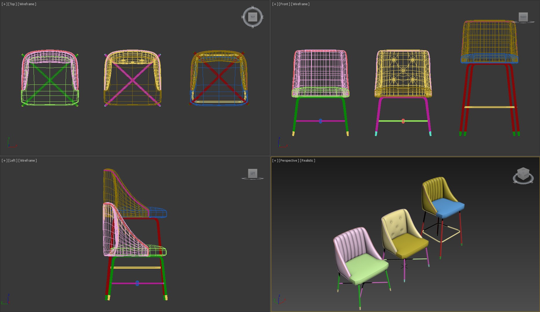 Soho Chair Model - TurboSquid 1494936