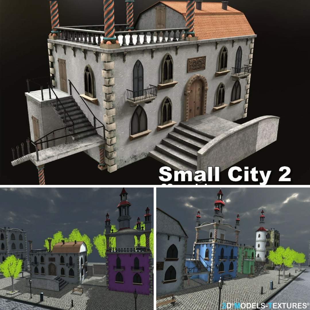 Small City 3D - TurboSquid 1211072