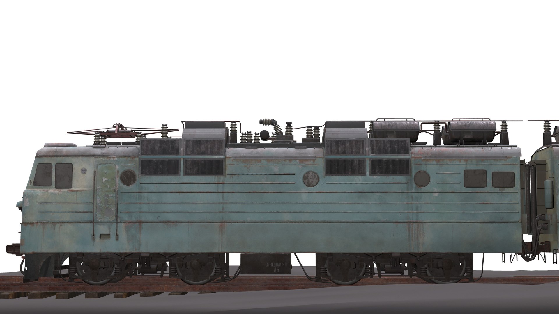 3D Old Soviet Locomotive Vl80 - TurboSquid 1484586