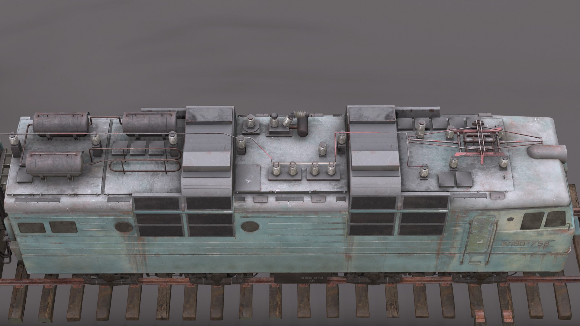3D Old Soviet Locomotive Vl80 - TurboSquid 1484586