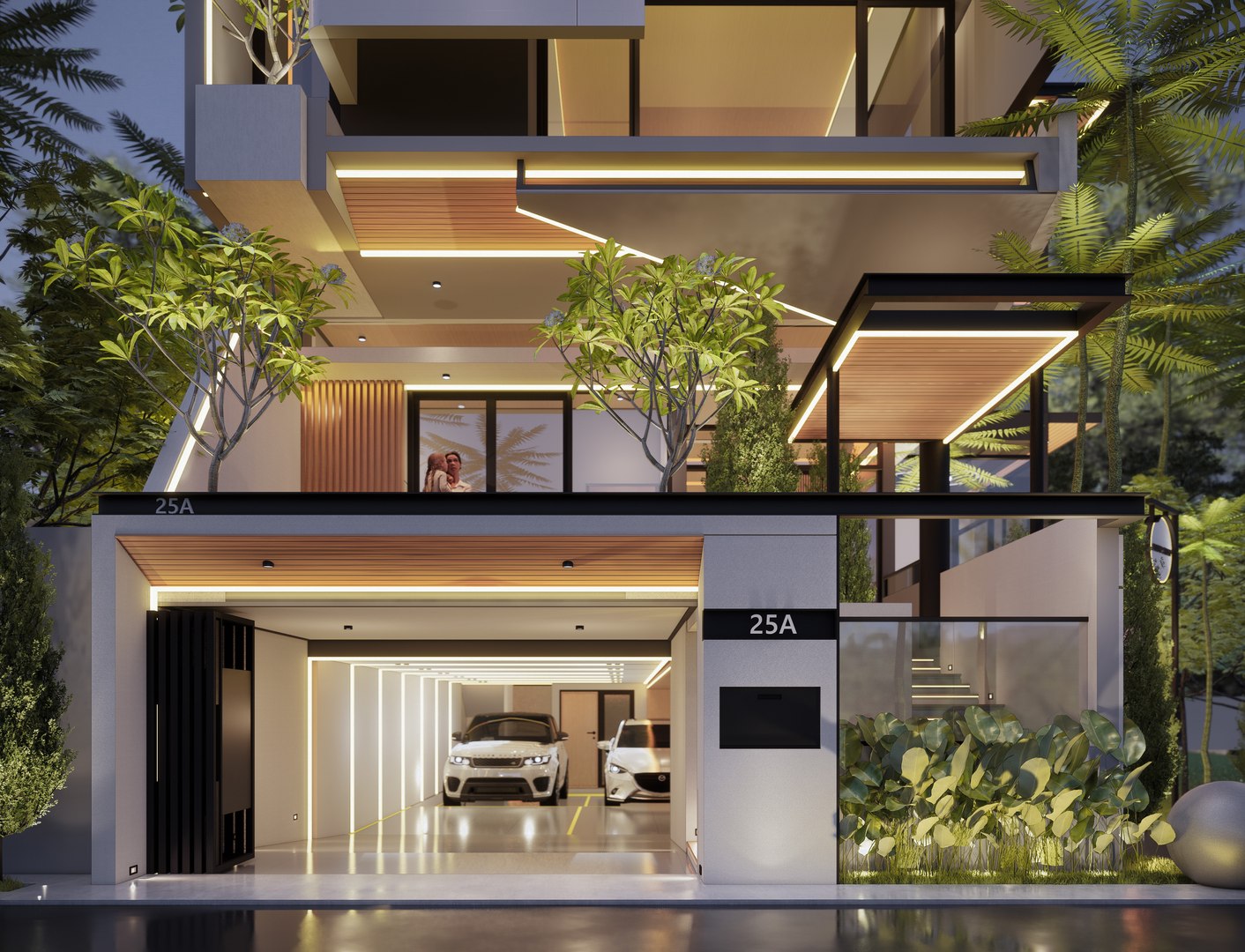 Modern House Tropic 2 3D model - TurboSquid 1974018