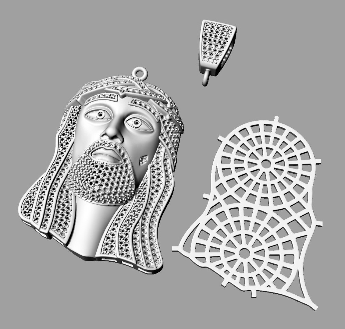 Jesus Pendant 3d 3ds