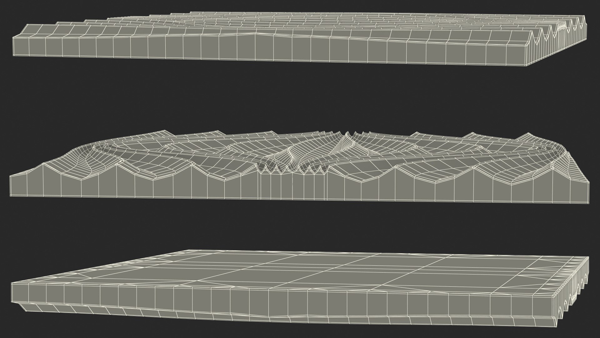 3D 3D Wall Panel Circular Wave Wood model - TurboSquid 1907954