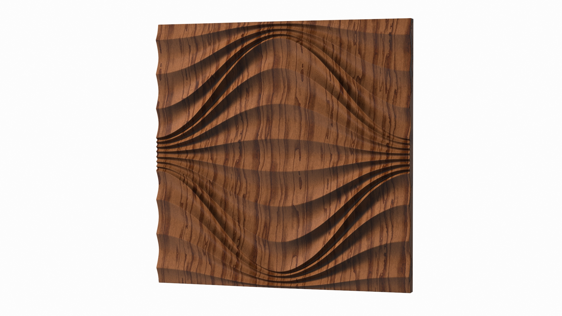 3D 3D Wall Panel Circular Wave Wood Model - TurboSquid 1907954