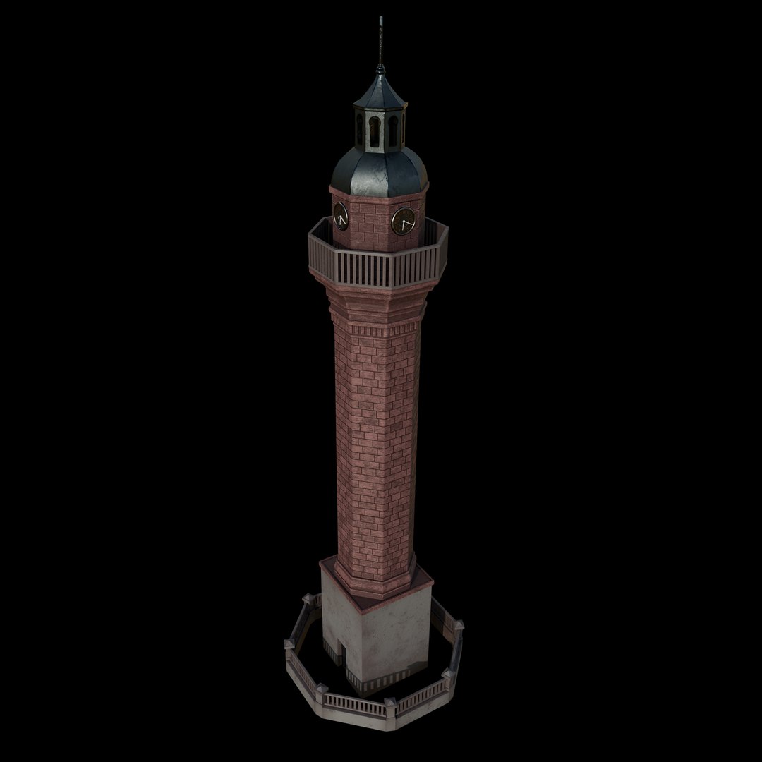 3D Clock Tower - TurboSquid 2405998