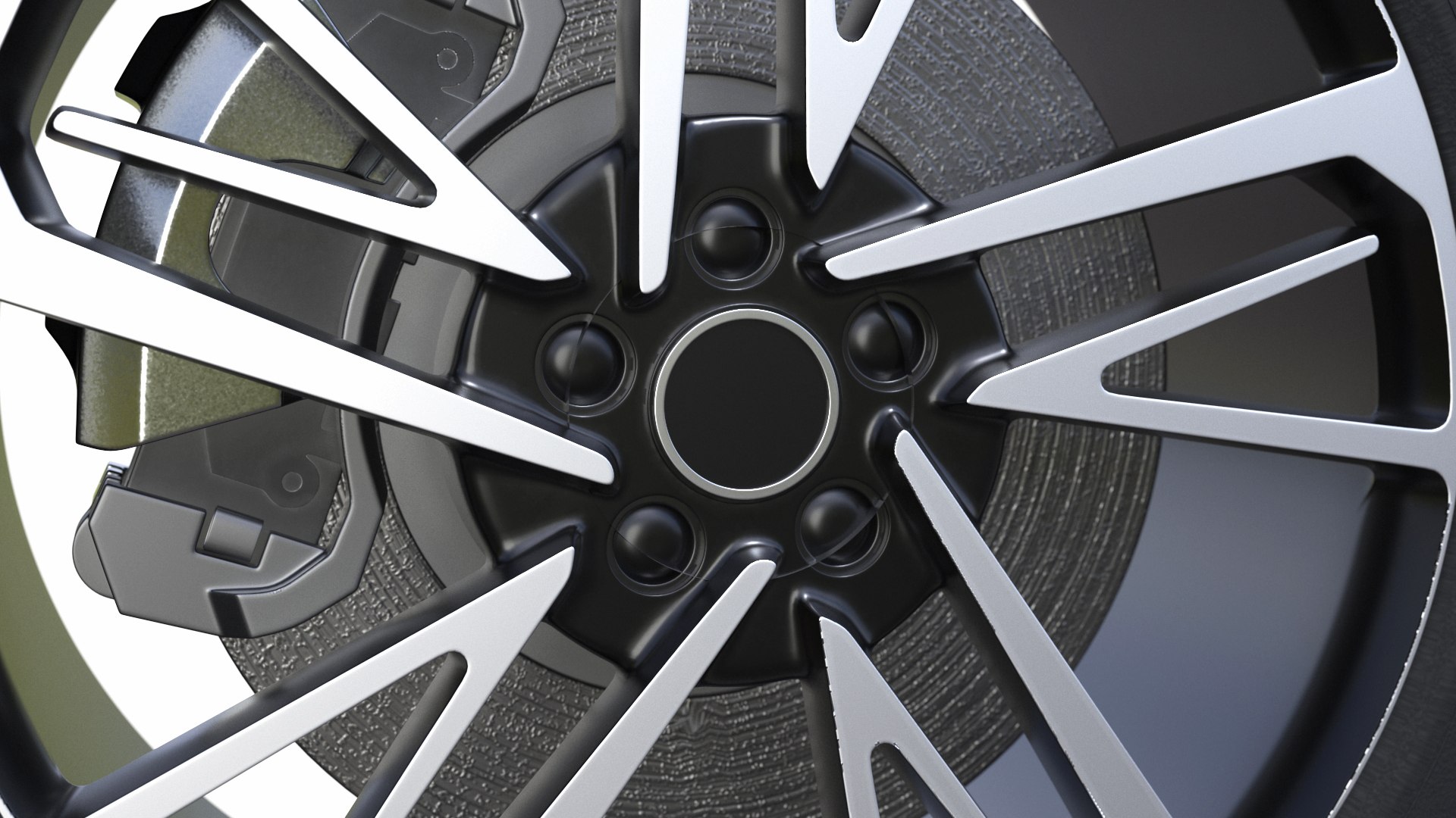 3D Alloy Wheel With Tires Model - TurboSquid 2343028