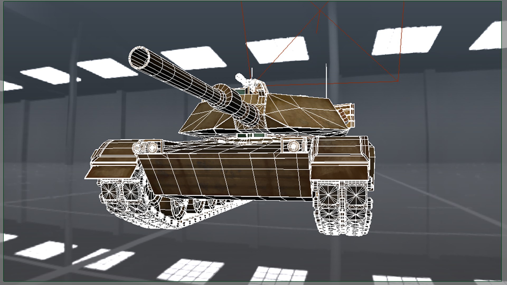 abrams tank 3d fbx
