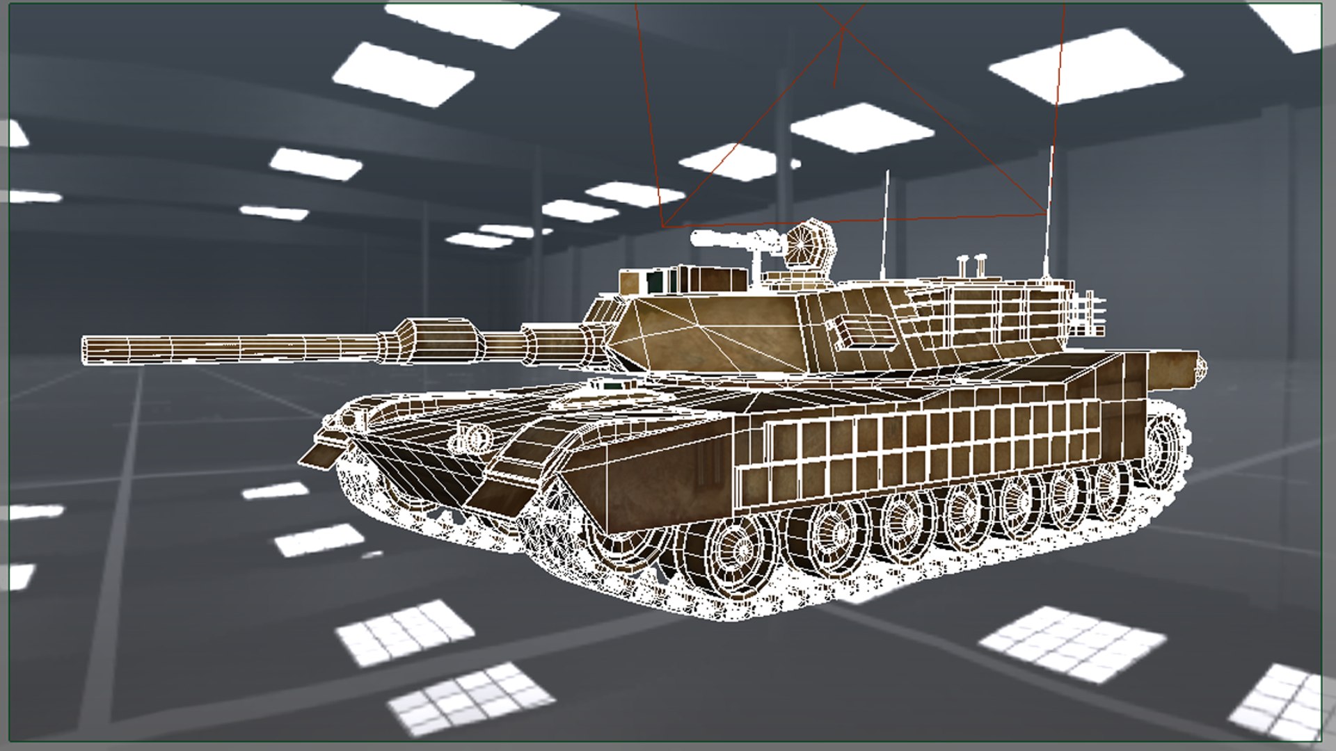 abrams tank 3d fbx