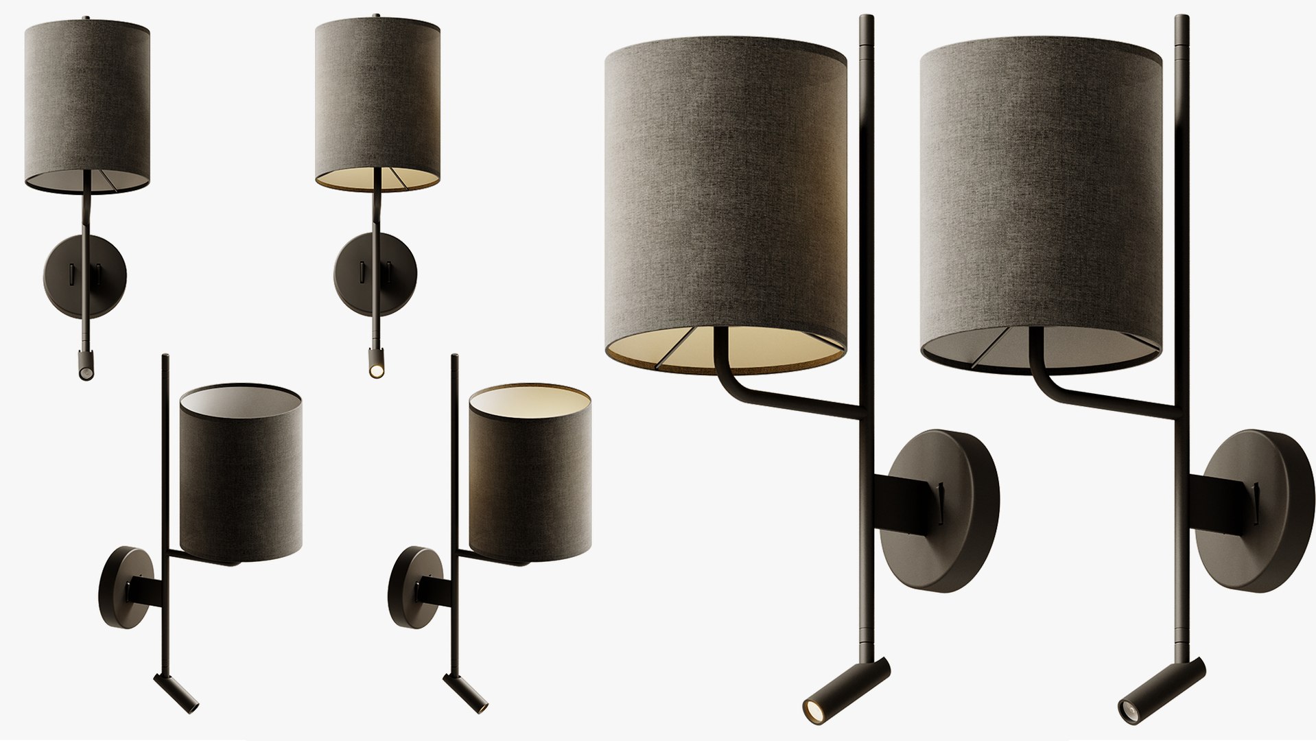 3D Wall Lamp Nova Luce 9180512 Yama - TurboSquid 2178790