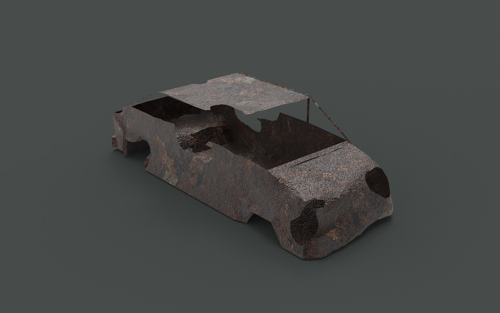 3D Model Rusty Car Body - TurboSquid 1946273