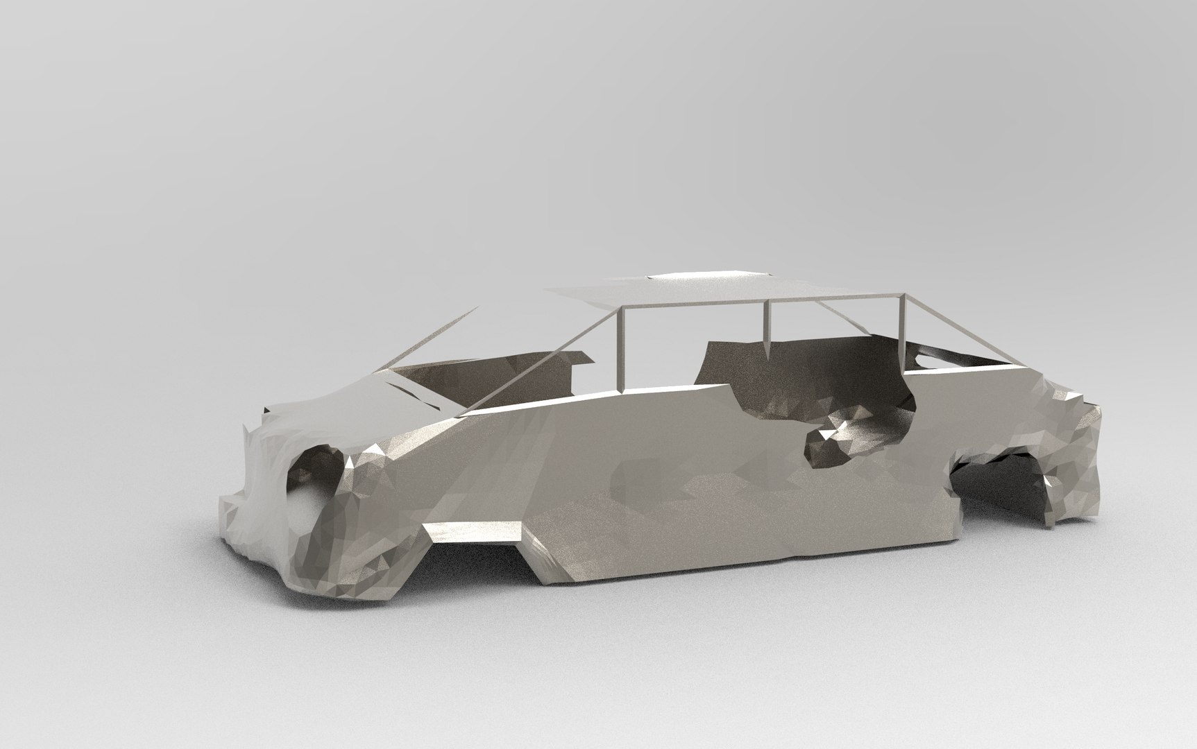 3D Model Rusty Car Body - TurboSquid 1946273