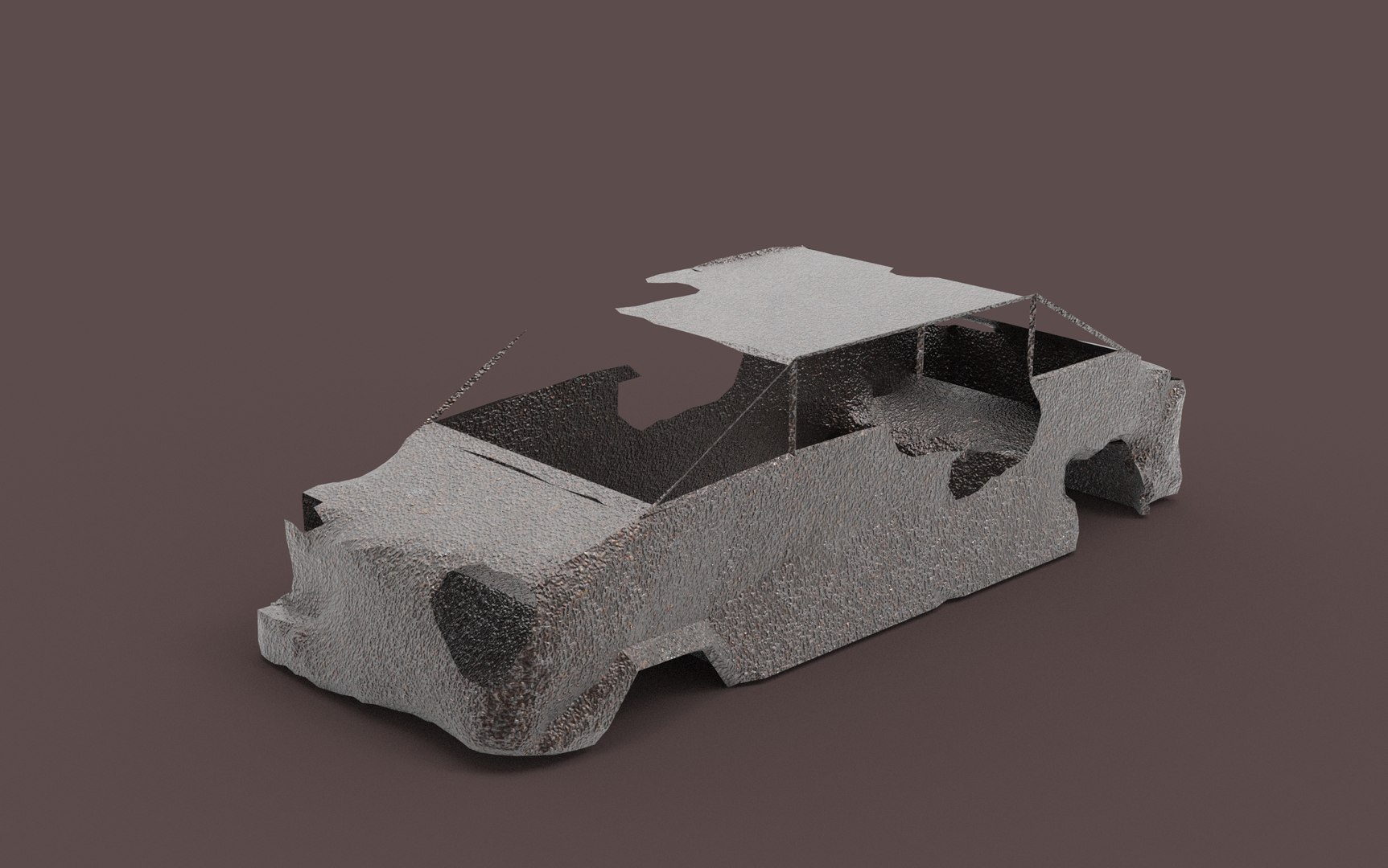 3D Model Rusty Car Body - TurboSquid 1946273