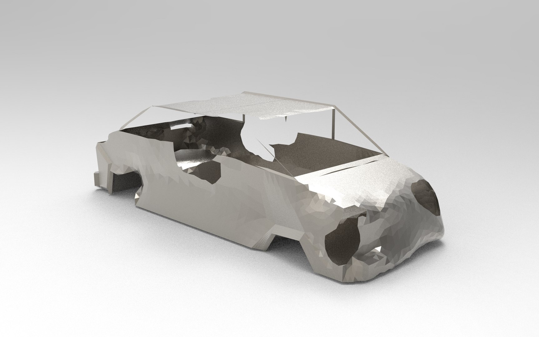 3D Model Rusty Car Body - TurboSquid 1946273