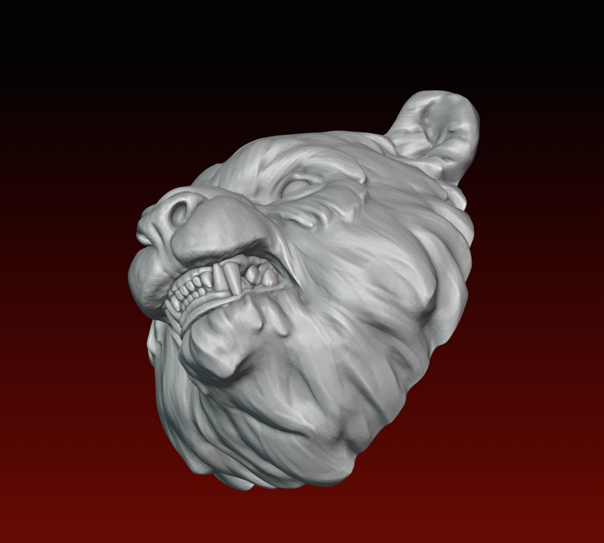 Panda Head 3D Print Ready 3D - TurboSquid 1875283