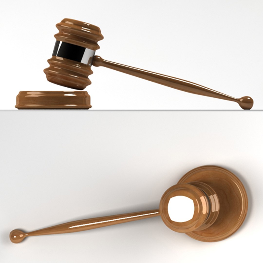 3d gavel model