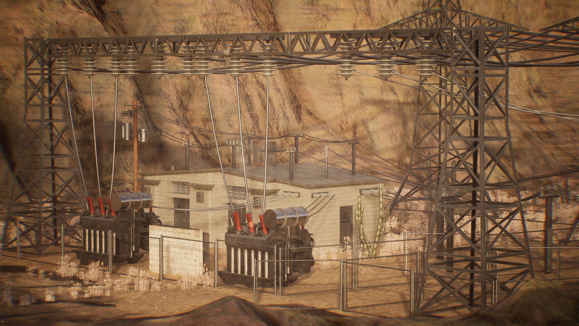 3D Electrical Substation 34 Assets - TurboSquid 2114957