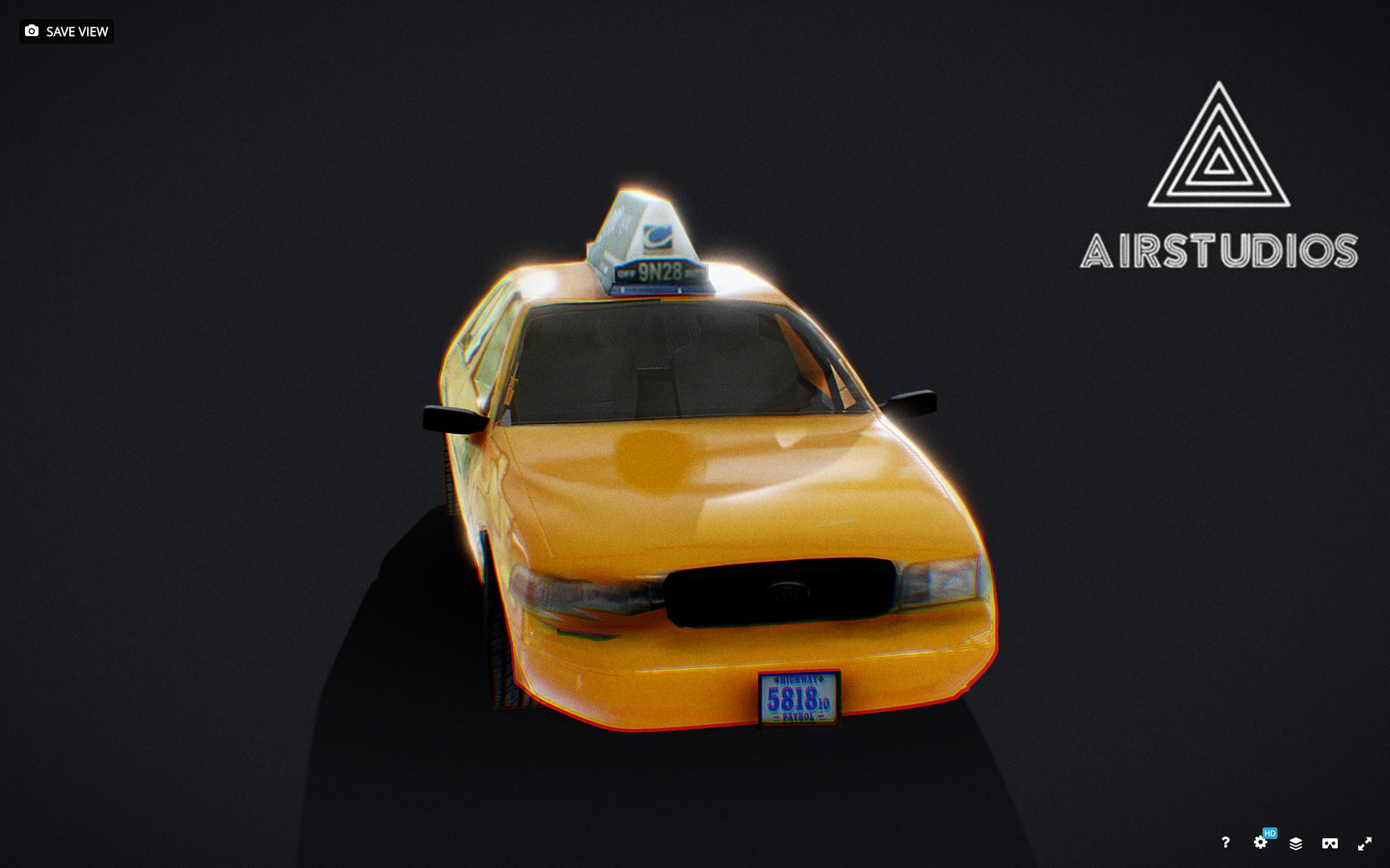 New York Taxi Yellow Cab 3D Model - TurboSquid 1887025