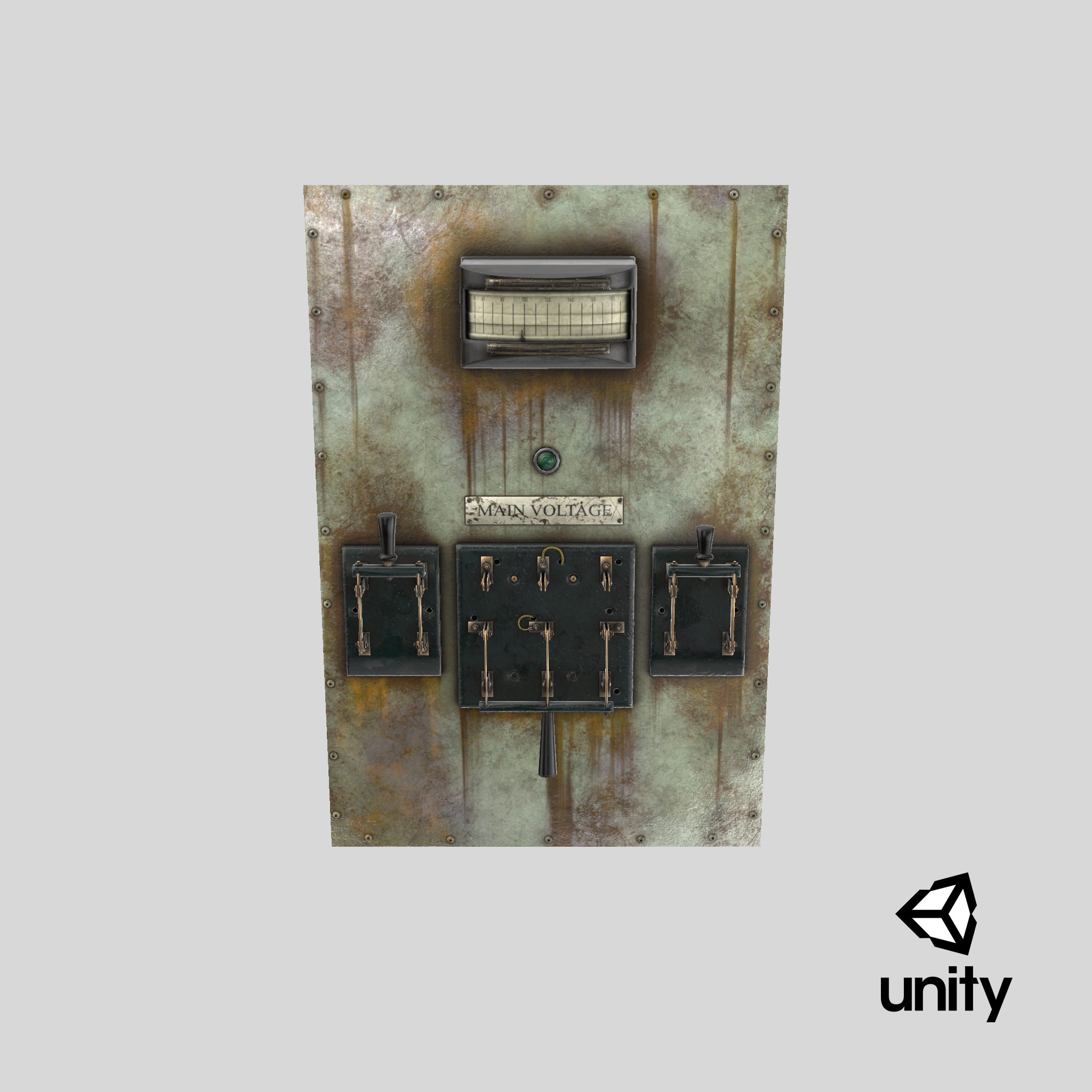 panel levers gauges 01 3d c4d