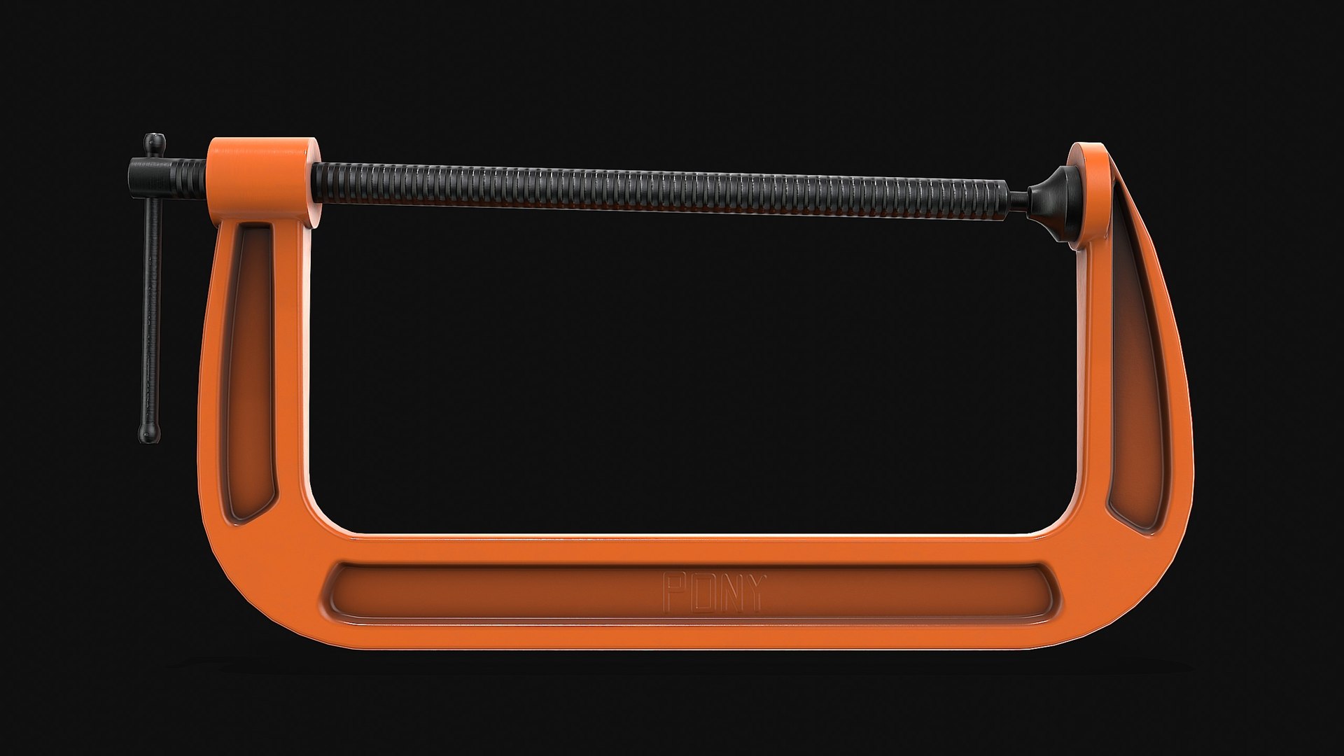 3D Orange C-Clamp Model - TurboSquid 2212857