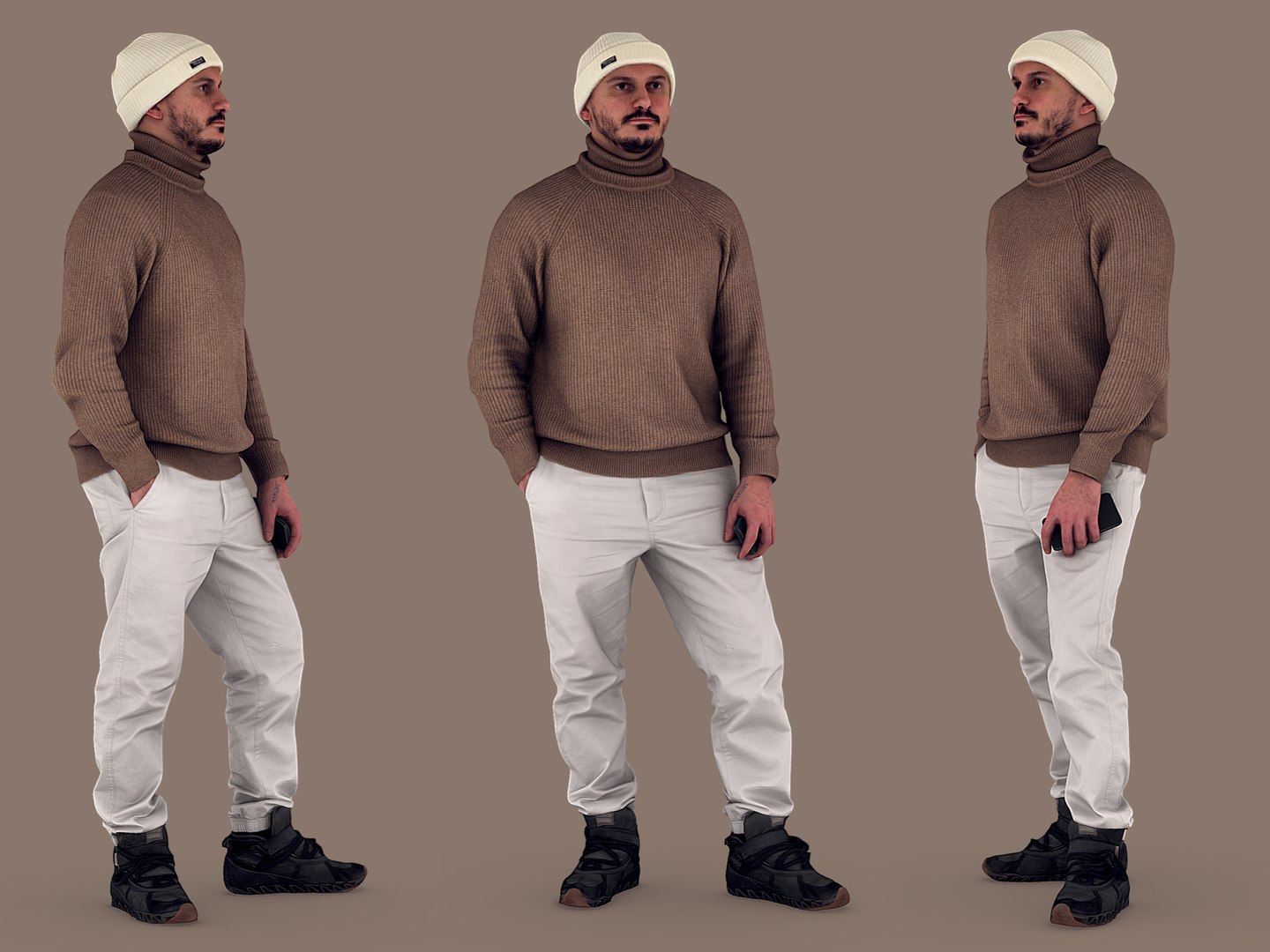 Turtleneck Guy Model - TurboSquid 1846513