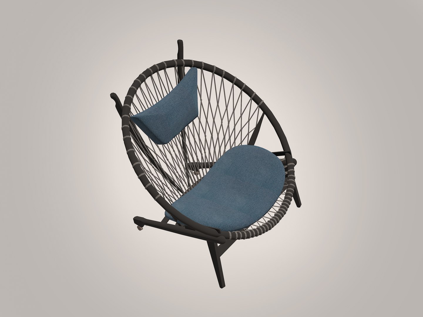 3D Model Tulum Outdoor Lounge Chair - TurboSquid 2277221