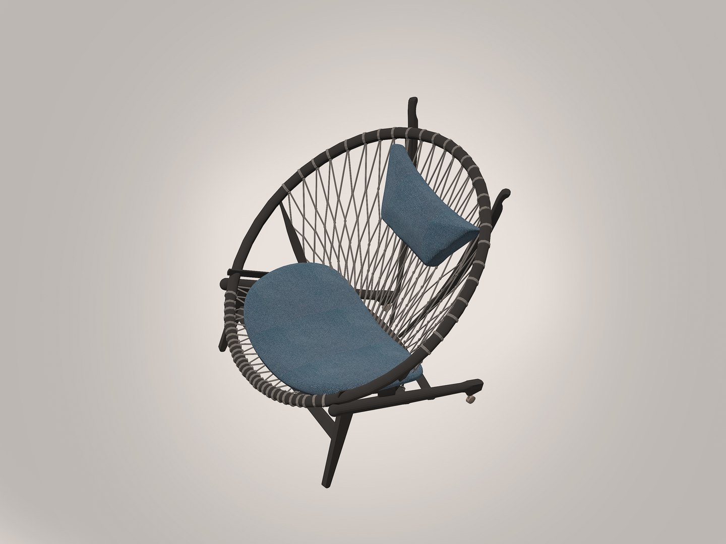 3D Model Tulum Outdoor Lounge Chair - TurboSquid 2277221