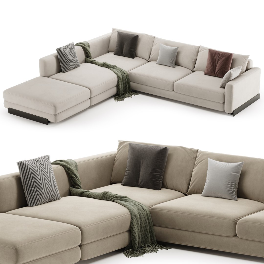 Arflex Rendez-Vous D 120 Sofa 3D Model - TurboSquid 2154791
