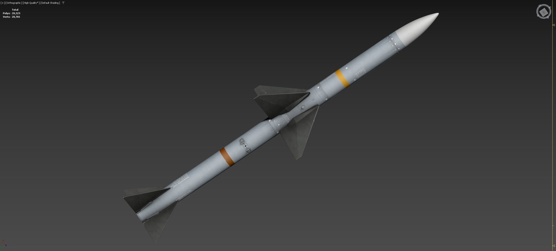 3D Model AIM-7 Sparrow - TurboSquid 2294128