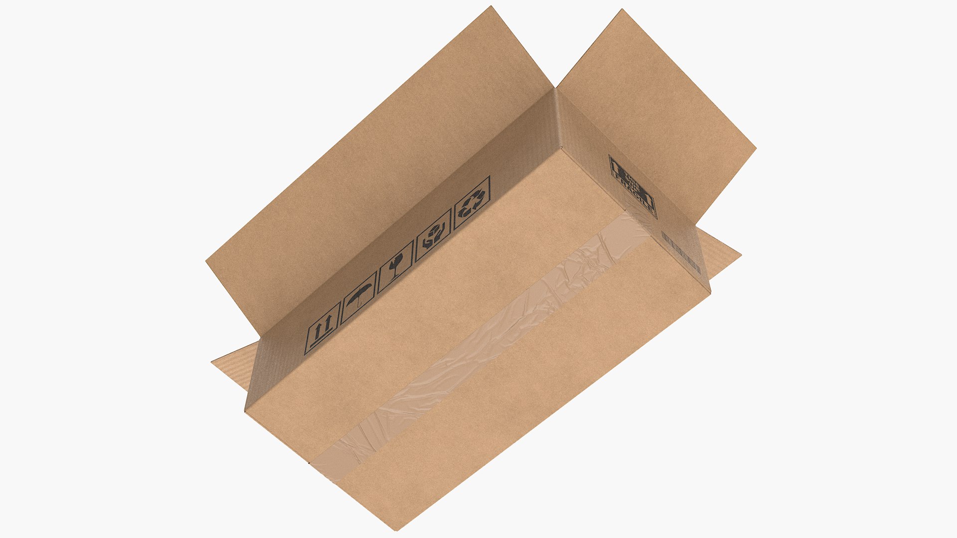 Cardboard Box 6 Open V1 Model - TurboSquid 2287088