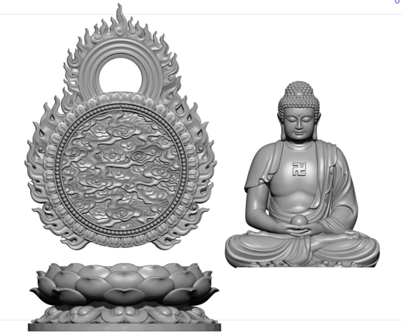 3D 8 Buddha Models Model - TurboSquid 2294238
