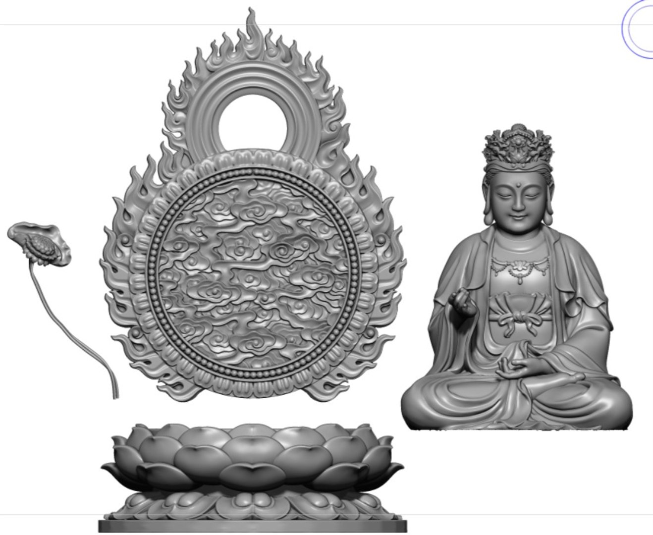 3D 8 Buddha Models Model - TurboSquid 2294238