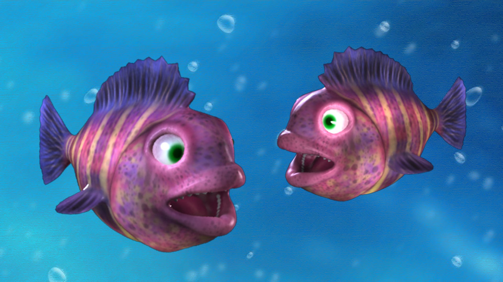 Cartoon Fish Animation Bones Max