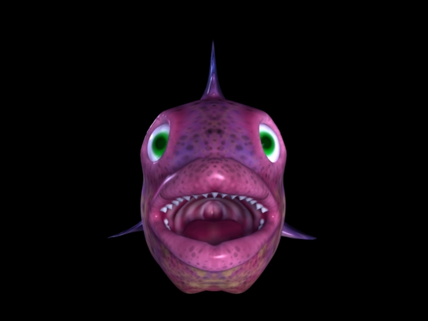 Cartoon Fish Animation Bones Max