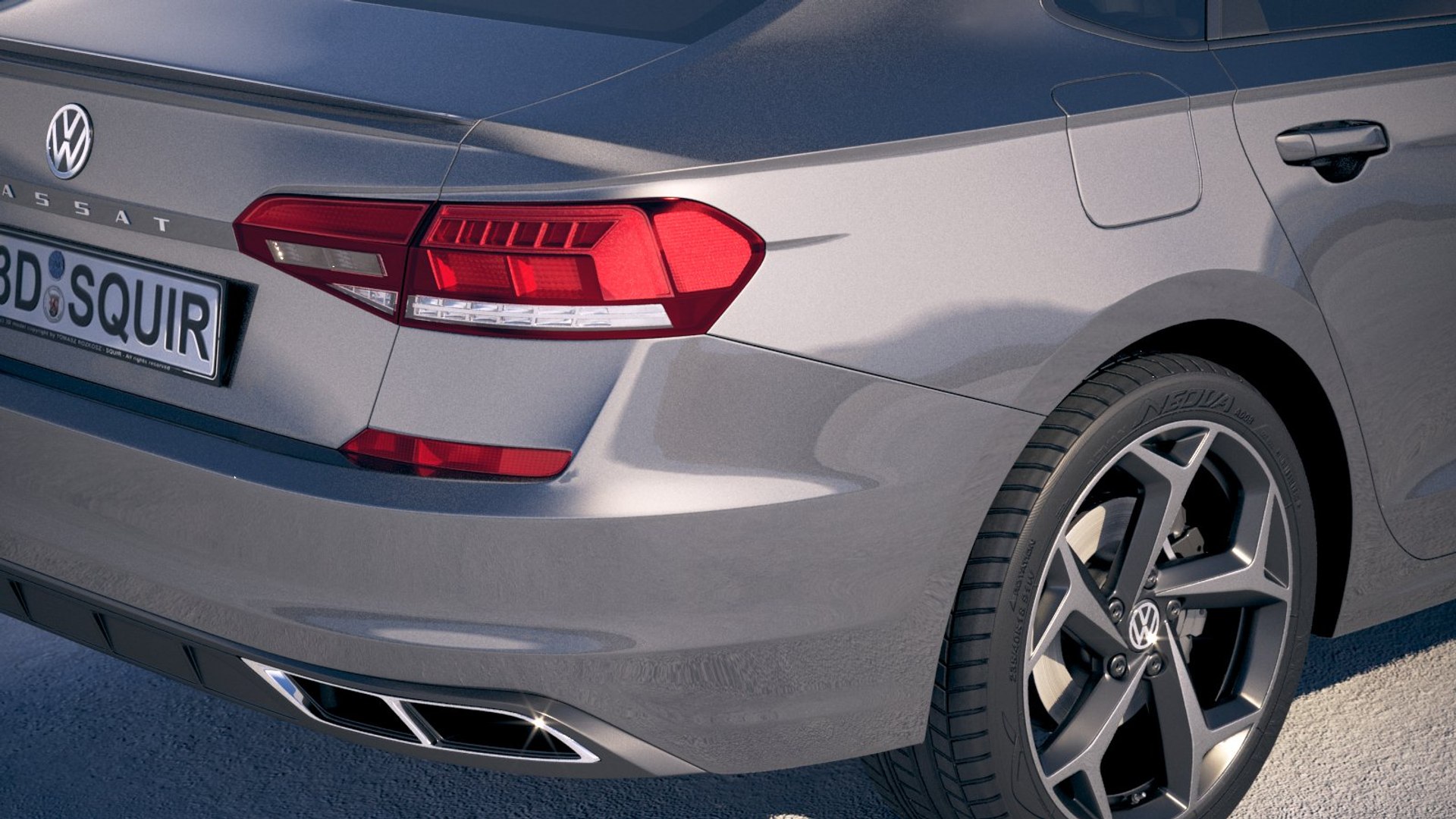 3D volkswagen passat r-line - TurboSquid 1379240